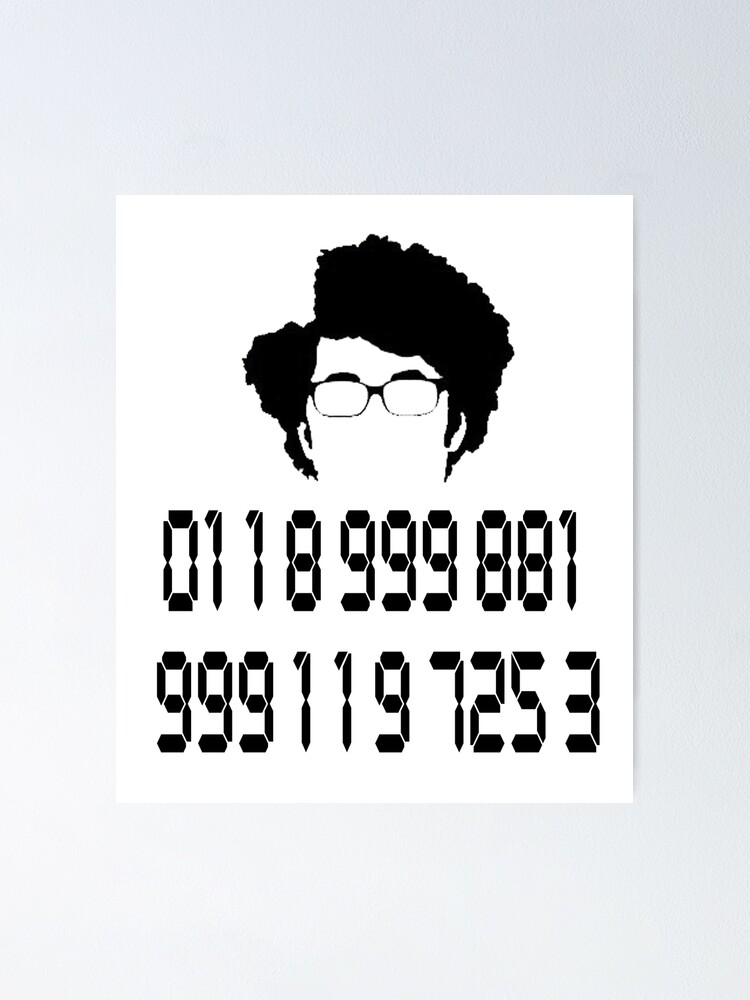 "IT Crowd Emergency Services Number" Poster by CSDesignandGift | Redbubble