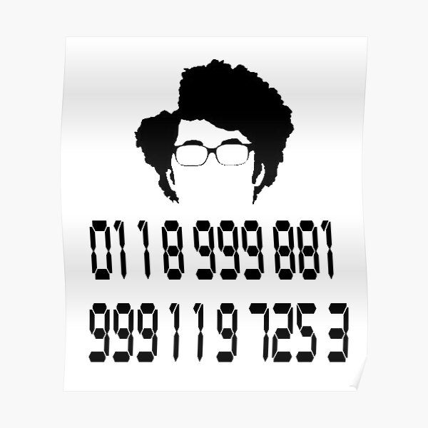 "IT Crowd Emergency Services Number" Poster by CSDesignandGift | Redbubble