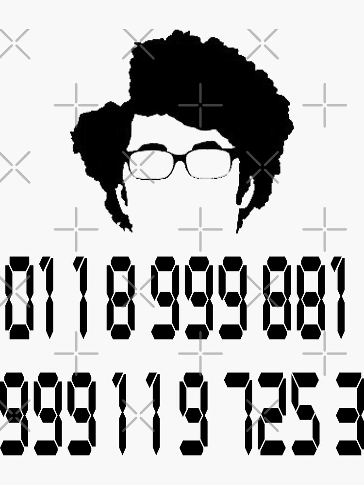 "IT Crowd Emergency Services Number" Sticker for Sale by ...