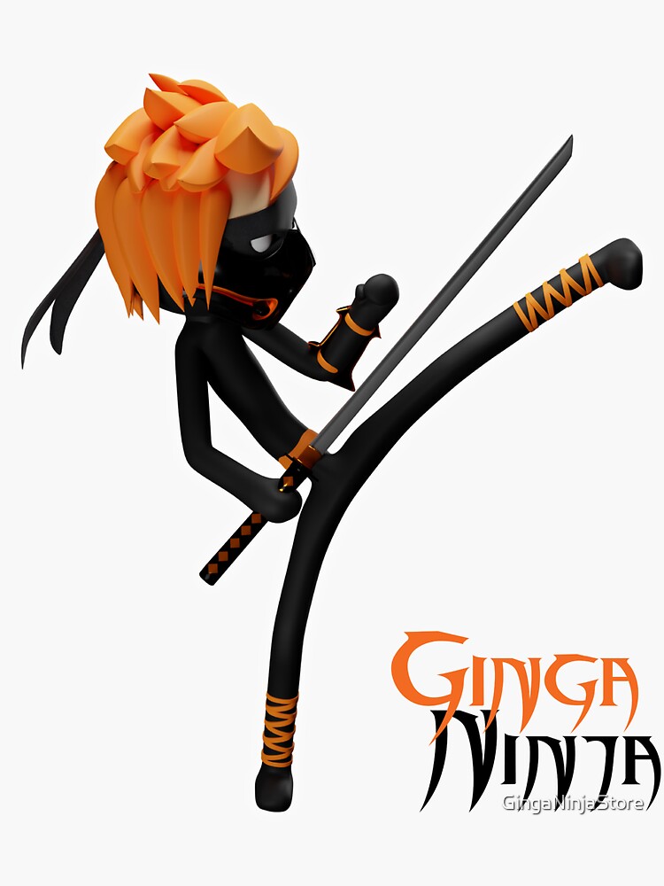 "Ginga Ninja Sidekick" Sticker for Sale by GingaNinjaStore | Redbubble