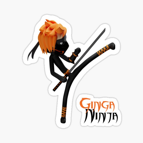 "Ginga Ninja Sidekick" Sticker for Sale by GingaNinjaStore | Redbubble