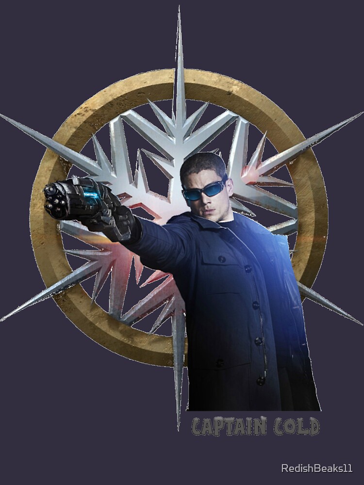 "Captain cold" T-shirt for Sale by RedishBeaks11 | Redbubble | captain cold t-shirts - leonard ...