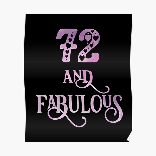 Happy 72nd Birthday Posters | Redbubble