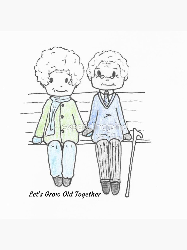 "Let's Grow Old Together " Canvas Print for Sale by expandingmind ...