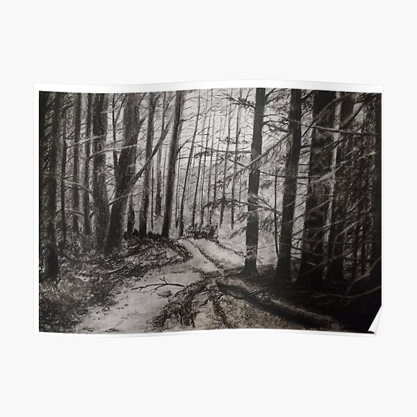 "Dark forest" Poster by ARTdrawingmarin | Redbubble
