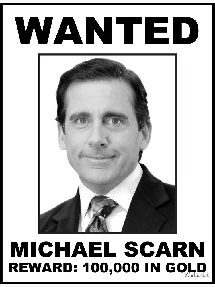 The Office: Michael Scarn Wanted Poster Premium Matte Vertical Poster