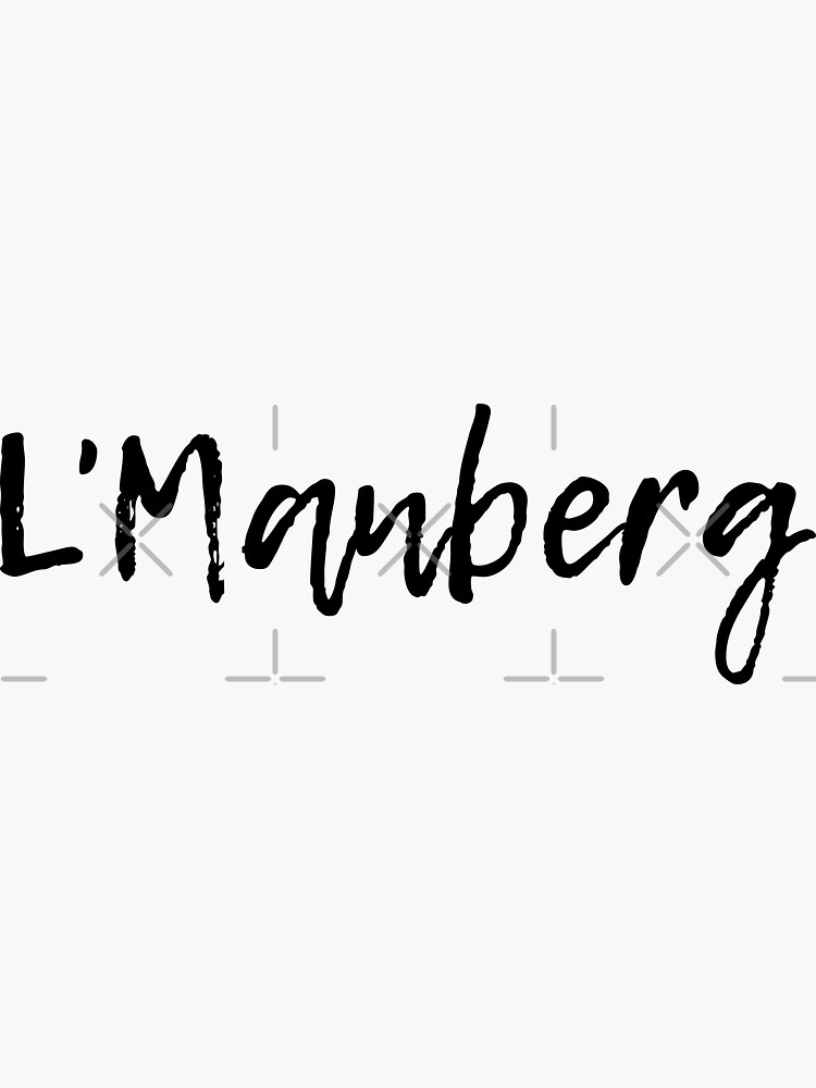 "L'Manberg Dream SMP Typography" Sticker by artsydoodles | Redbubble