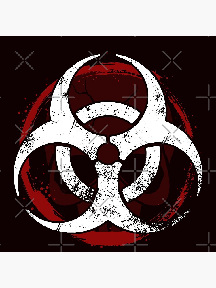 "Biohazard symbol - Skull background" Poster for Sale by ...