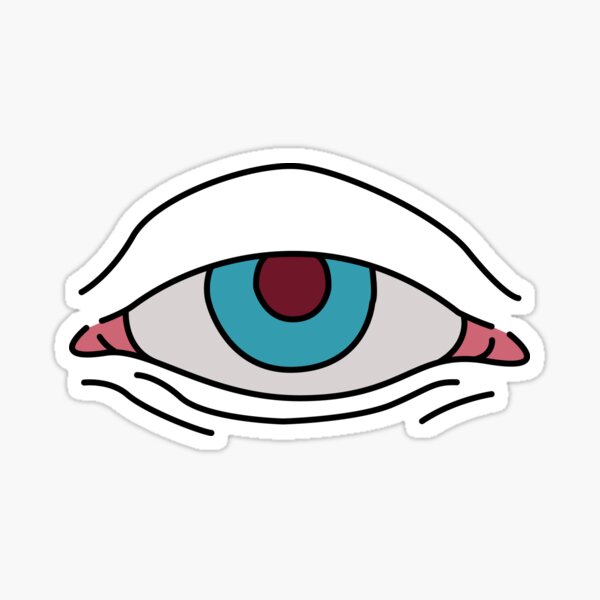"Trippy Eye" Sticker for Sale by spookysaph | Redbubble