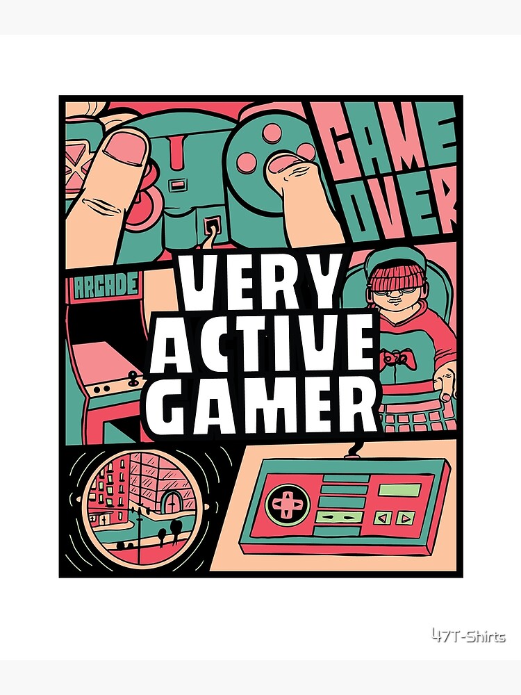 "Gamer - comics style" Poster for Sale by 47T-Shirts | Redbubble
