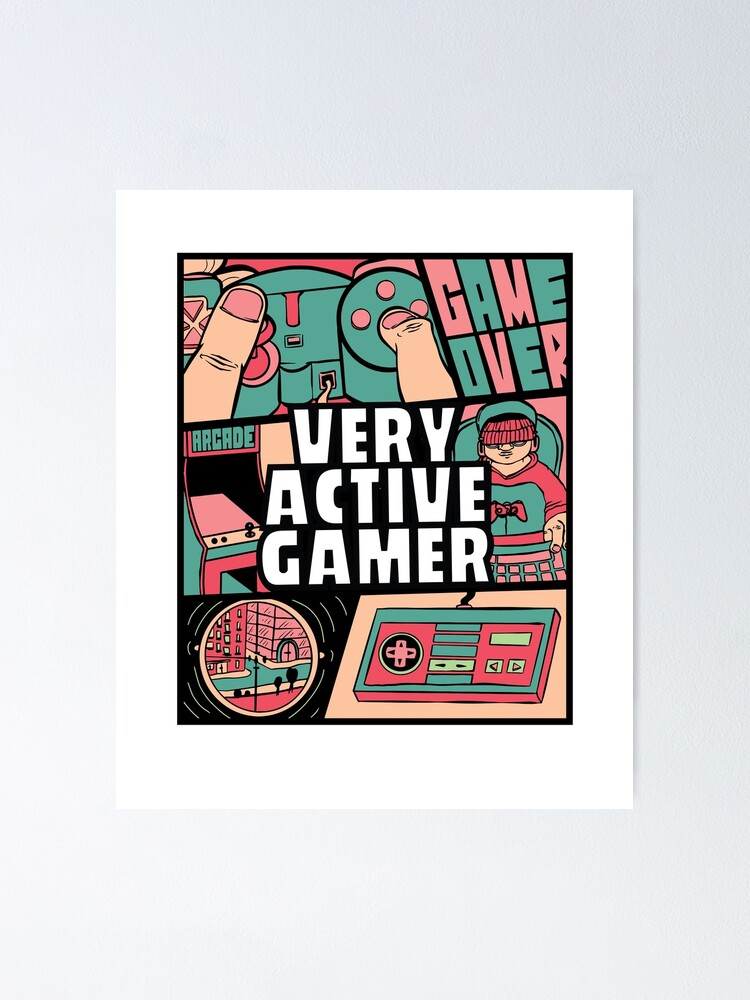 "Gamer - comics style" Poster for Sale by 47T-Shirts | Redbubble