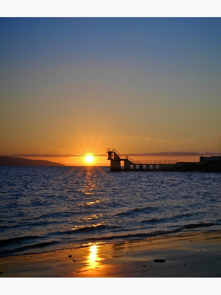 Sunset At Blackrock Diving Tower, Salthill, Galway Premium Matte ...