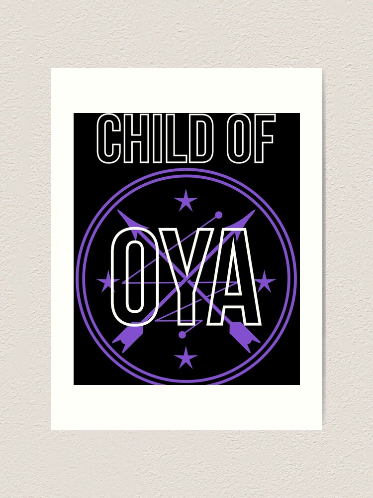 Lámina artística «Diosa africana Yoruba Religión Veve Niño de Oya ...