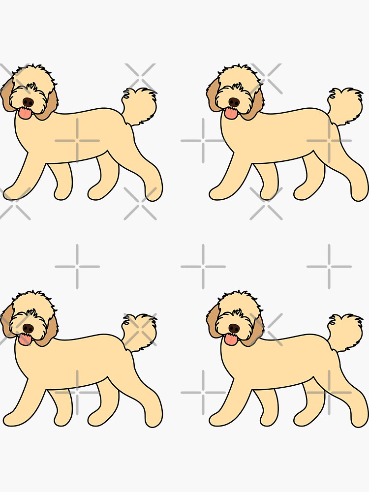 "Cute Apricot Cockapoo Cavapoo Cavoodle Dog" Sticker for Sale by ...