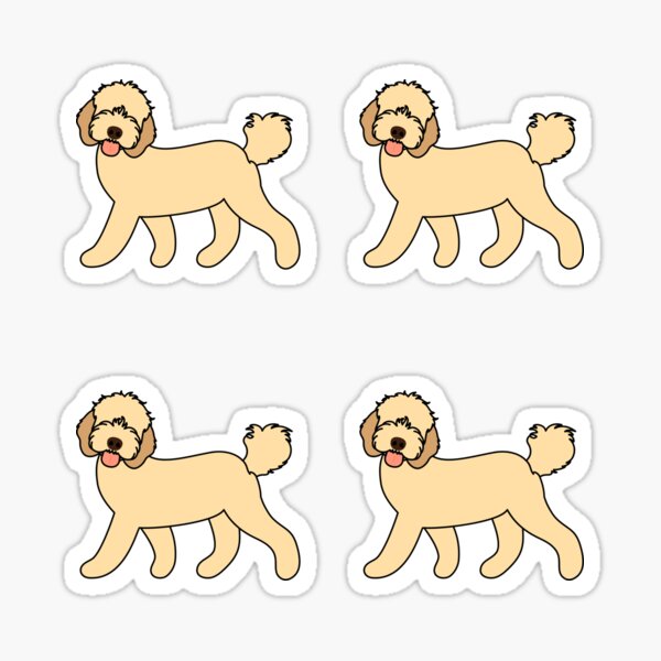 "Cute Apricot Cockapoo Cavapoo Cavoodle Dog" Sticker for Sale by ...