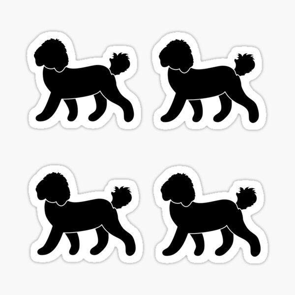 "Cute Black Cockapoo Cavapoo Cavoodle Dog" Sticker for Sale by ...