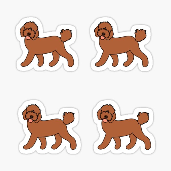 "Cute Red Cockapoo Cavapoo Cavoodle Dog" Sticker for Sale by ...