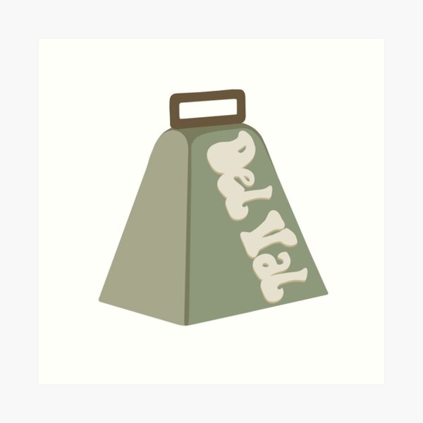 "DelVal Cowbell Sticker" Art Print by AggyKate | Redbubble
