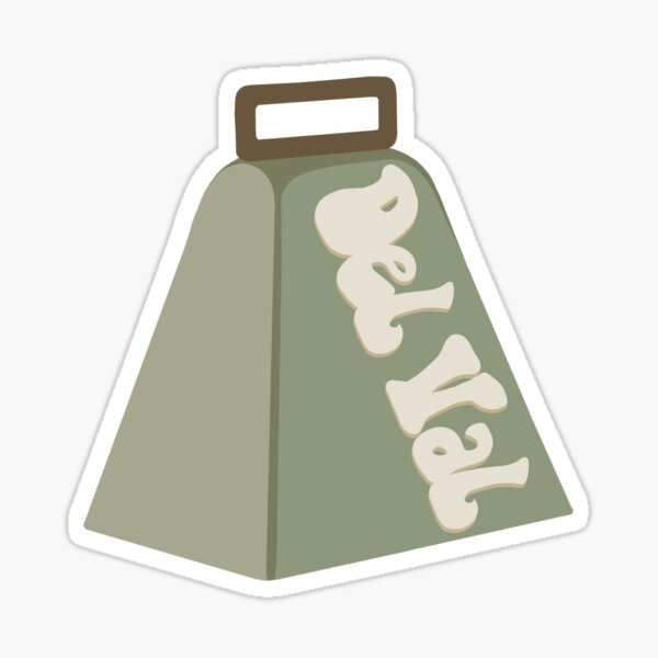 "DelVal Cowbell Sticker" Sticker for Sale by AggyKate | Redbubble