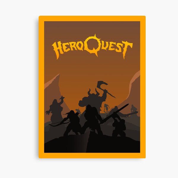 "HeroQuest - Board Games - Minimalist Travel Poster Style - Board Game ...