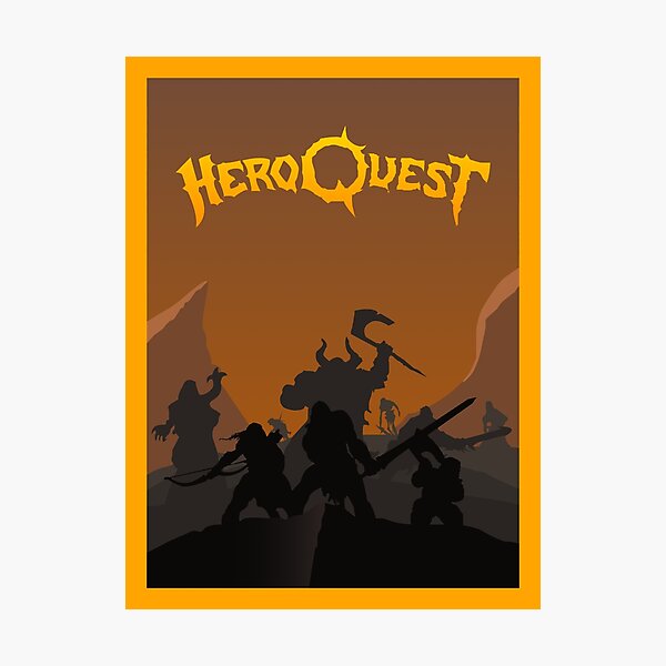 "HeroQuest - Board Games - Minimalist Travel Poster Style - Board Game ...