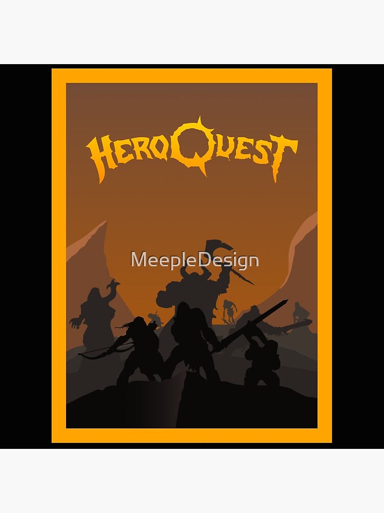 "HeroQuest - Board Games - Minimalist Travel Poster Style - Board Game ...