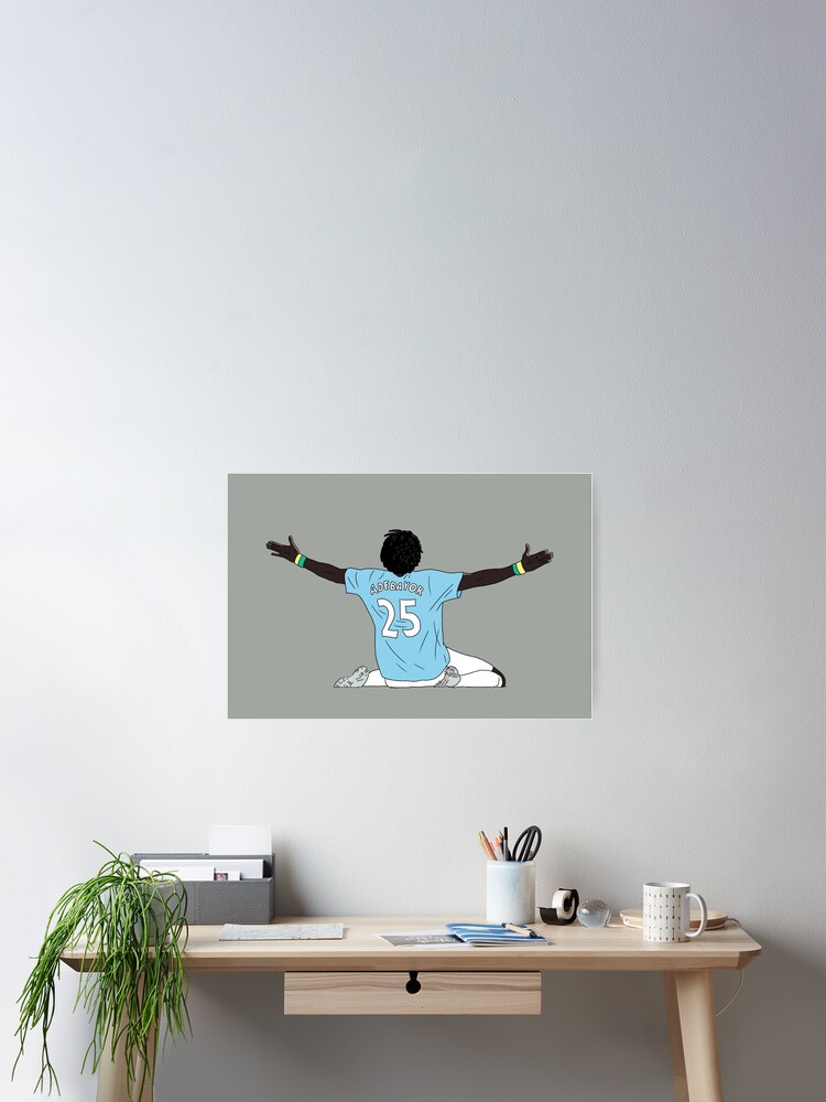 "Manchester City Adebayor Celebration " Poster for Sale by thebcarts ...