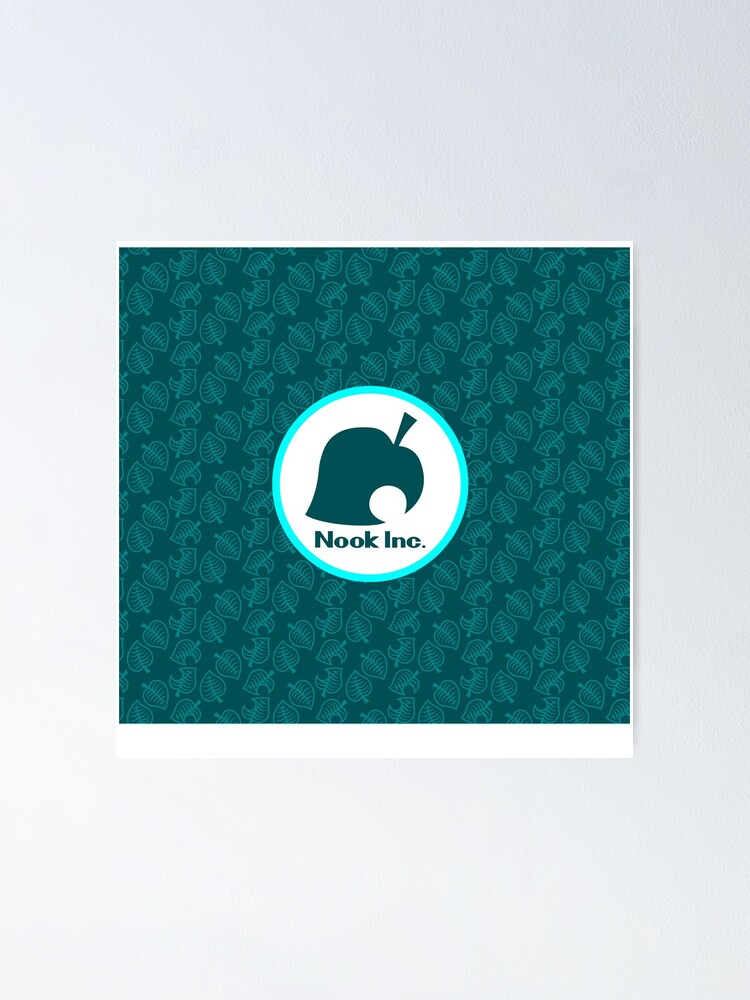"Nook Inc. Pattern & Logo" Poster for Sale by AnimieCrossy | Redbubble
