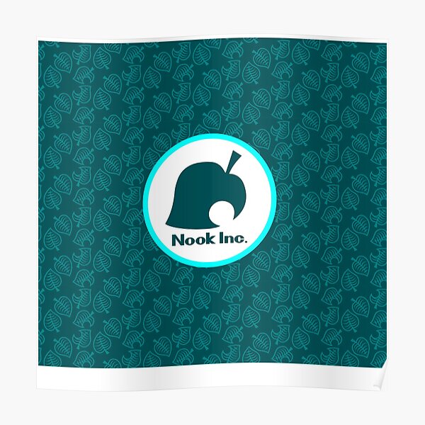 "Nook Inc. Pattern & Logo" Poster for Sale by AnimieCrossy | Redbubble