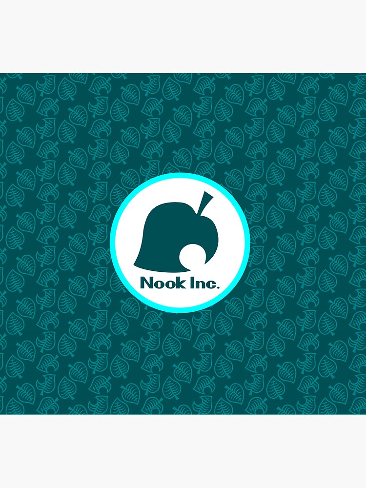 "Nook Inc. Pattern & Logo" Sticker for Sale by AnimieCrossy | Redbubble