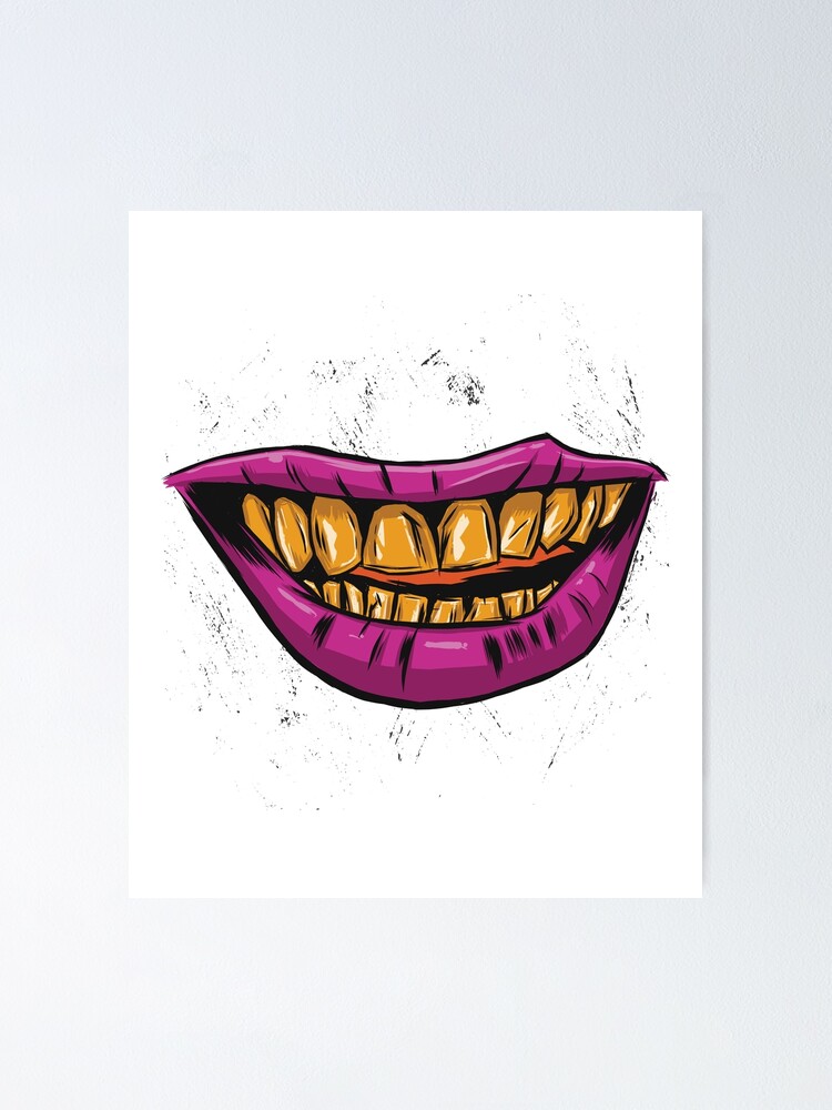 "Golden Smile" Poster by 47T-Shirts | Redbubble