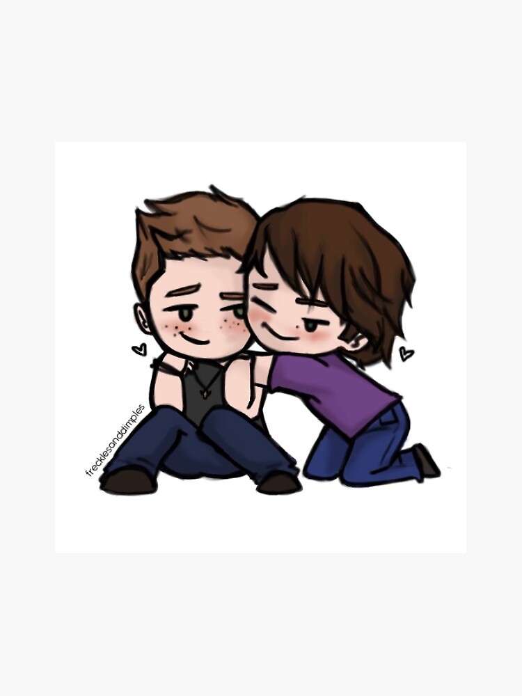 "Sam / Dean" Sticker for Sale by FreckleNDimple | Redbubble