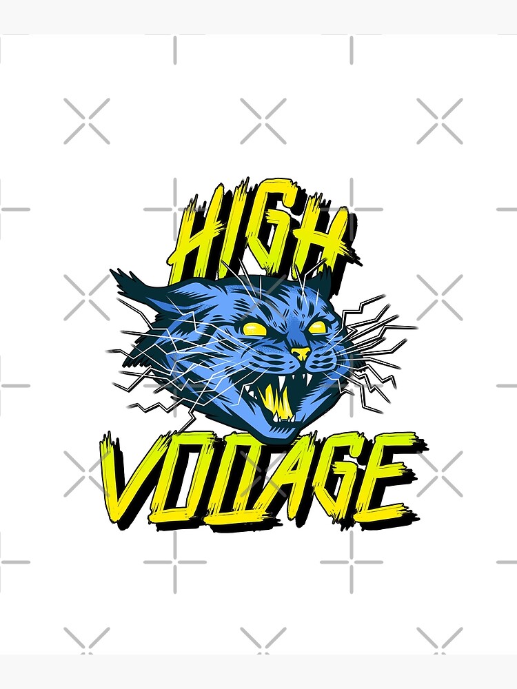 "High Voltage Cat" Art Print for Sale by RokDezigns | Redbubble
