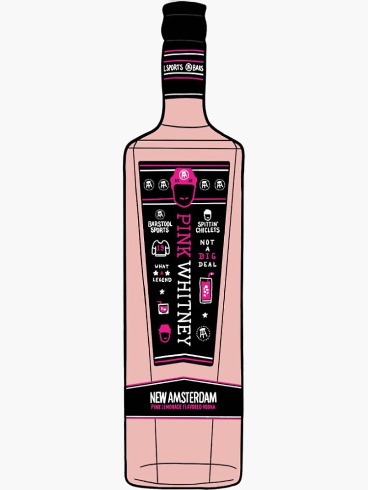 "Pink Whitney" Sticker for Sale by RedFajitas | Redbubble