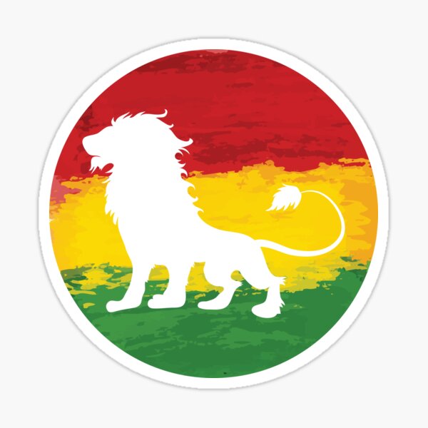 "Rasta Lion" Sticker by belhadj | Redbubble