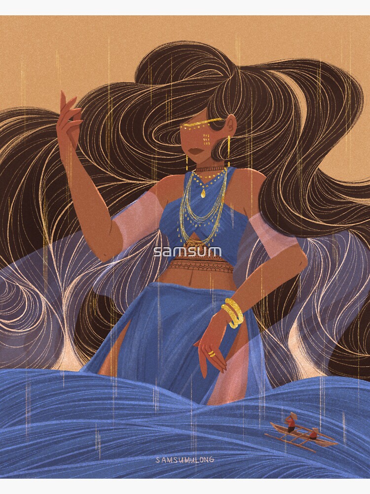"Anitun Tabu | Goddess of Wind and Rain" Sticker for Sale by samsum ...