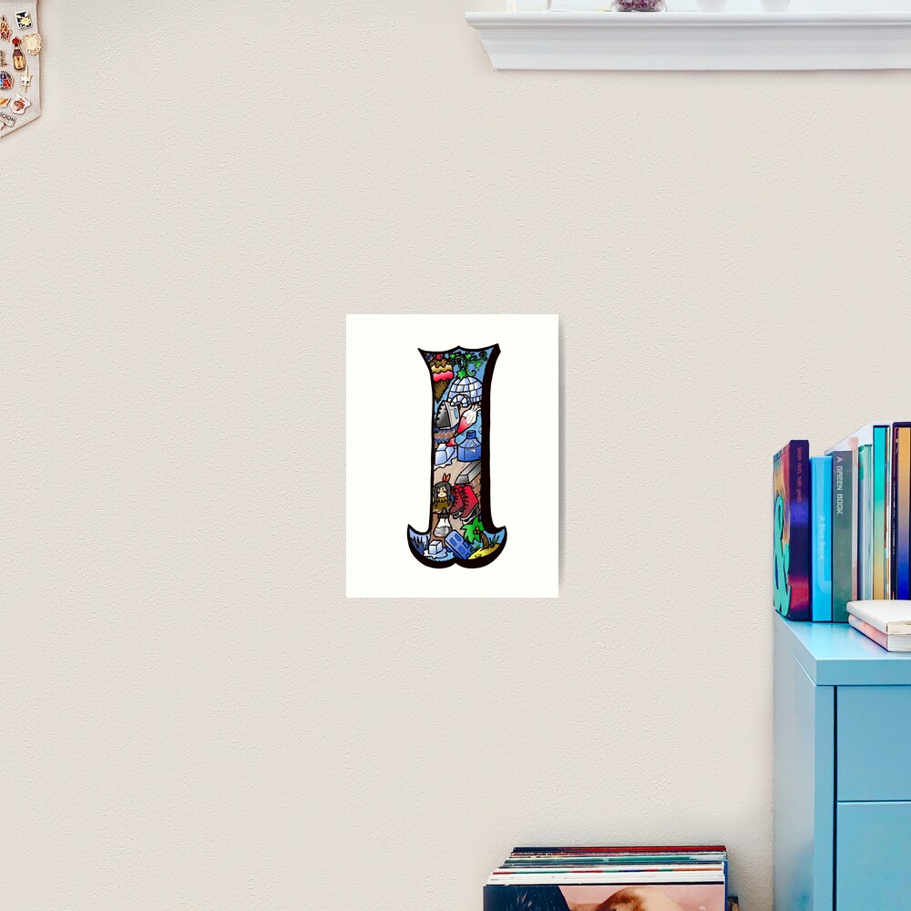 "Doodle Letter I" Art Print for Sale by missmann | Redbubble