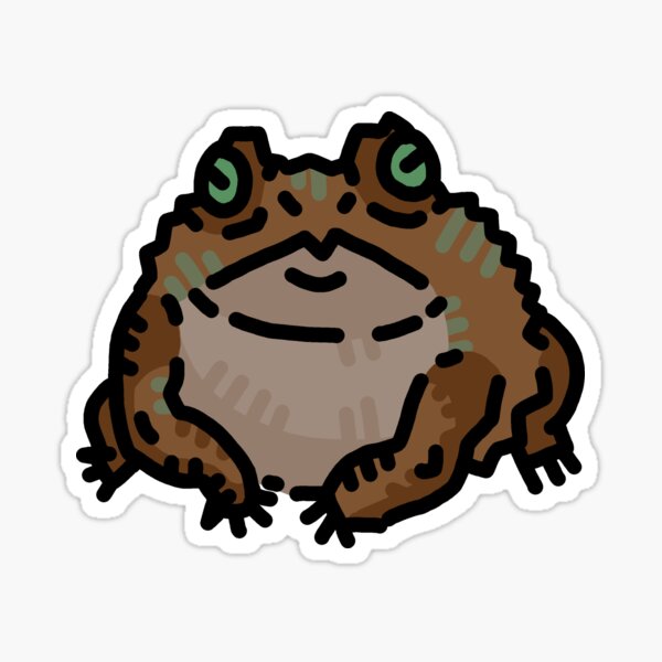 "angry toad" Sticker by Saessls | Redbubble