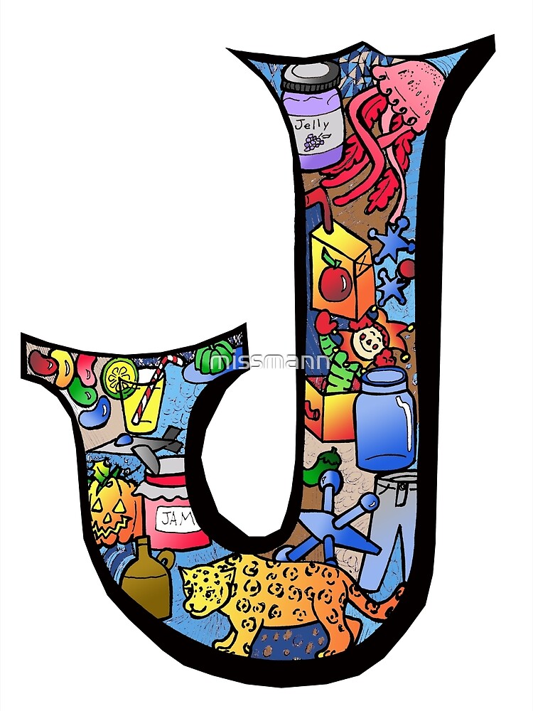 "Doodle Letter J" Art Print for Sale by missmann | Redbubble