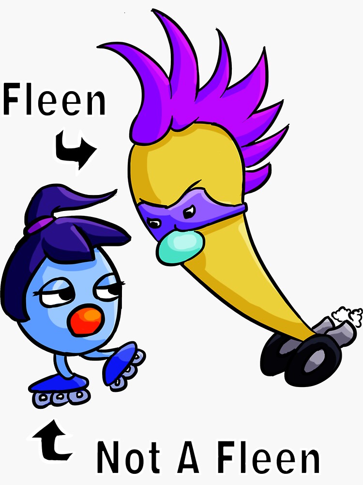 "How to spot a fleen" Sticker for Sale by Cocoflame | Redbubble