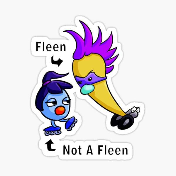 "How to spot a fleen" Sticker for Sale by Cocoflame | Redbubble