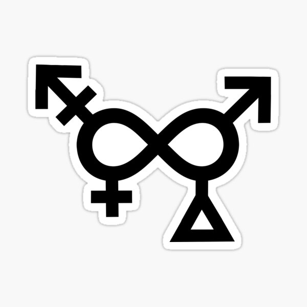 Genderfluid Symbol Stickers | Redbubble