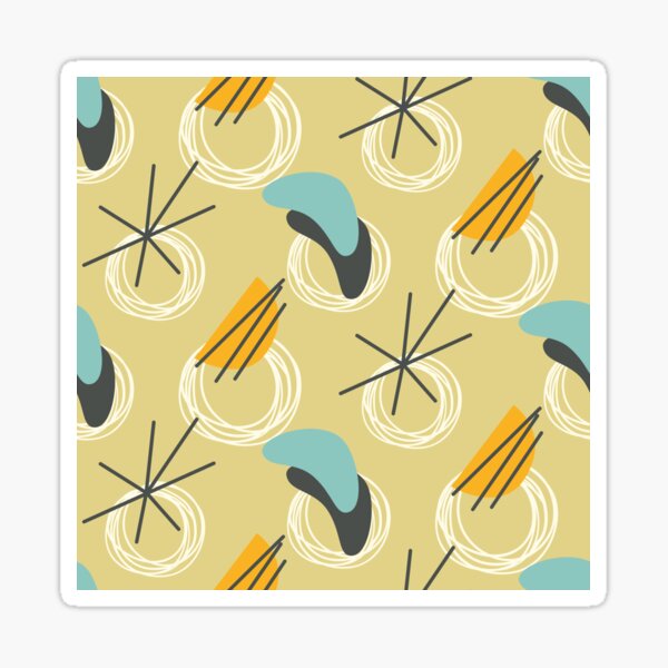 "Mid Century Modern MCM Boomerang" Sticker by kwillhoite | Redbubble