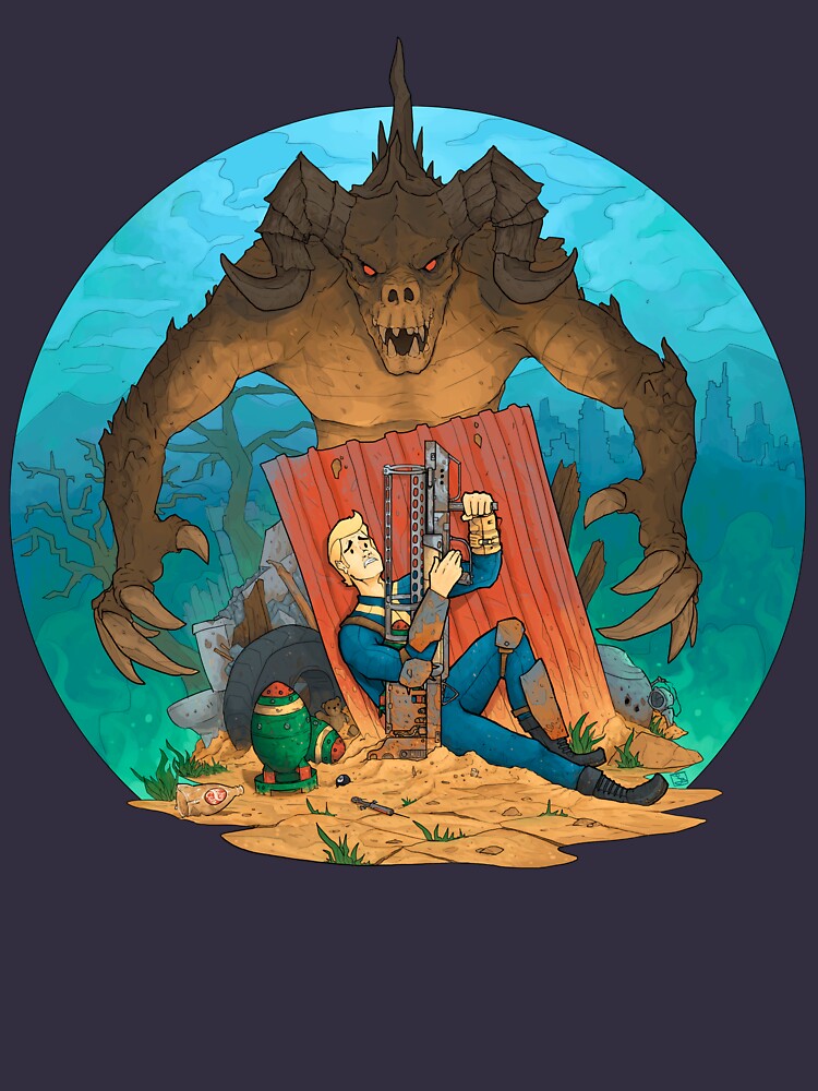 "Deathclaw" T-shirt for Sale by chuylol | Redbubble | fallout t-shirts ...