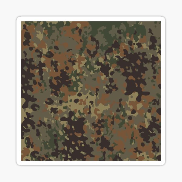 "flecktarn german military camouflage." Sticker by jjartanddrawing ...
