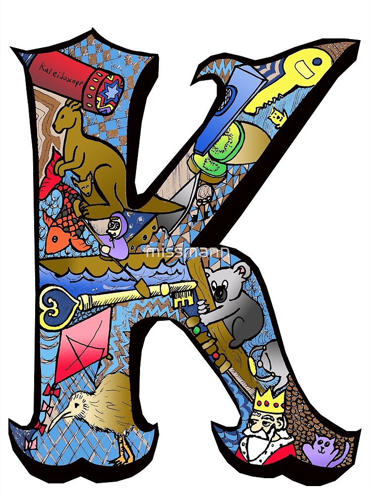 "Doodle Letter K" Art Print for Sale by missmann | Redbubble