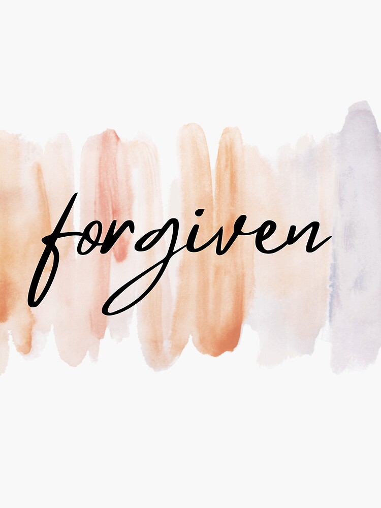 "Forgiven Design" Sticker by jalmeida01 | Redbubble