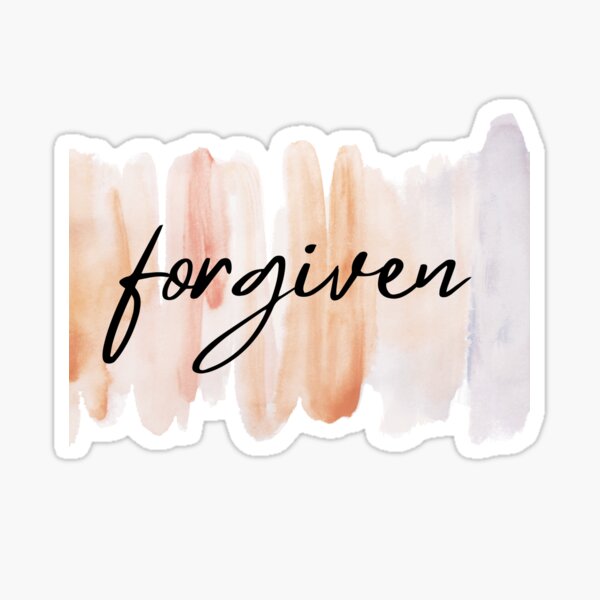 "Forgiven Design" Sticker by jalmeida01 | Redbubble