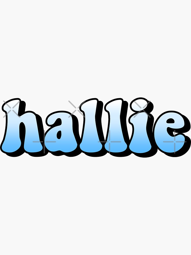 "aesthetic pastel blue gradient hallie name" Sticker by STAR10008 ...