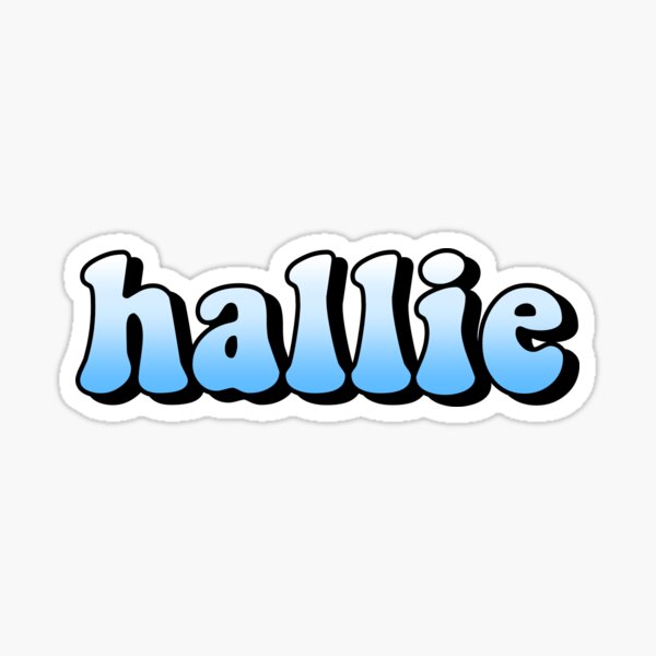 "aesthetic pastel blue gradient hallie name" Sticker by STAR10008 ...